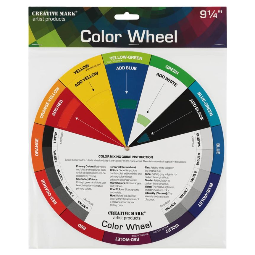 Creative Mark Color Wheel Mixing Guide 9.25" Diameter | Jerry's Artarama