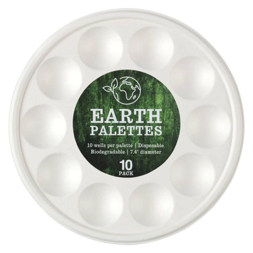 Disposable Earth Palette - 7-3/8" diameter, 100 Pack | Jerry's Artarama