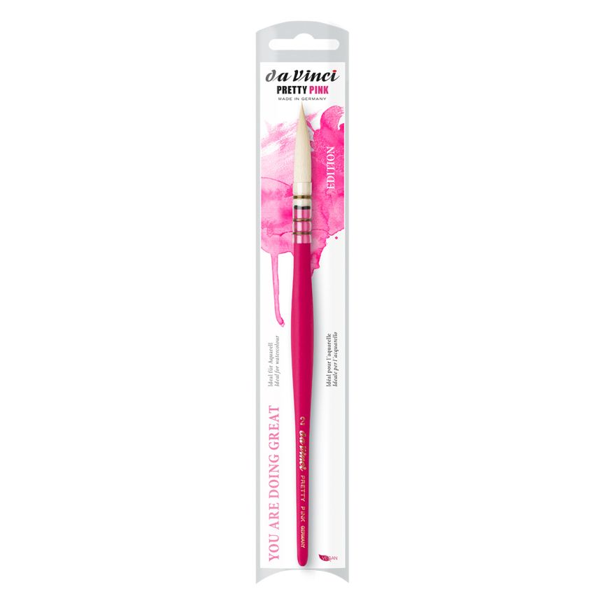 da Vinci Pretty Pink Brush Series 494 Synthetic Quill Size 2 | Jerry's ...
