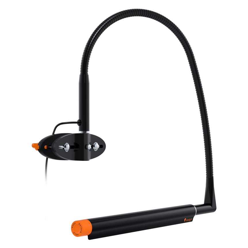 Daylight Techne 2 Artist and Drafting Lamp, Satin Black Finish | Jerry's Artarama