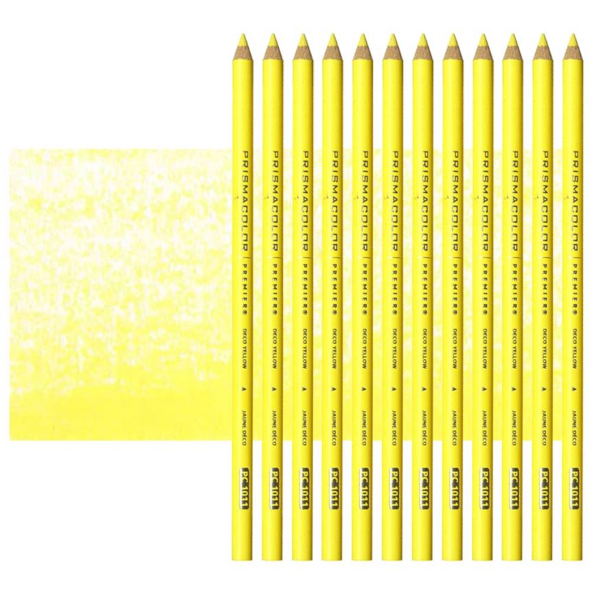 Prismacolor Premier Colored Pencil PC1011 Deco Yellow (Set of 12 ...