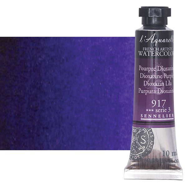 Sennelier l'Aquarelle Artists Watercolor - Dioxazine Purple, 10ml Tube ...