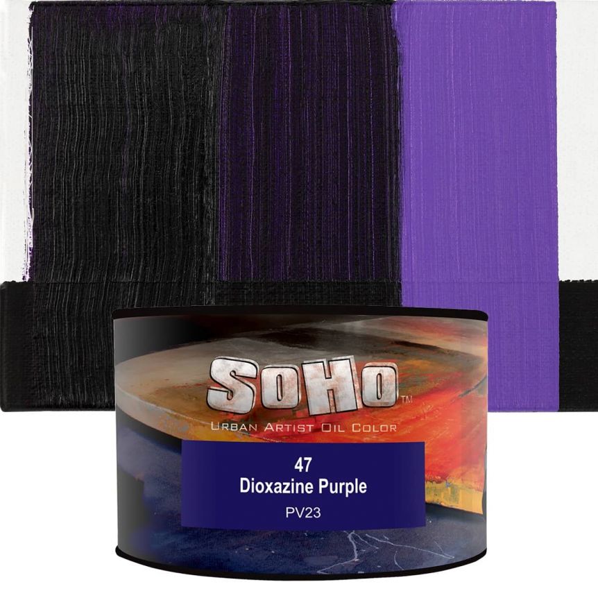 Soho Artist Oil Color Dioxazine Purple, 430ml Can | Jerry's Artarama