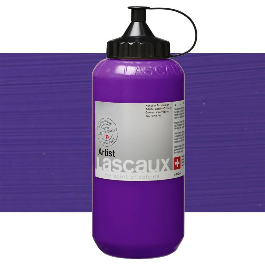 Lascaux Thick Bodied Artist Acrylics Dioxazine Violet Light 750 ml ...