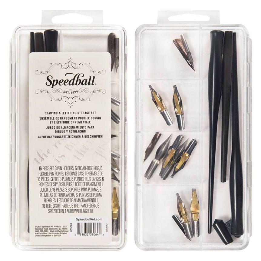 Speedball® Drawing & Lettering Pen Storage Set | Jerry's Artarama