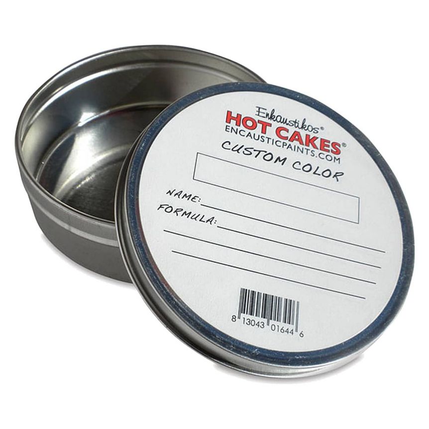 Enkaustikos Hot Cakes Empty Tin with Custom Label 8oz | Jerry's Artarama