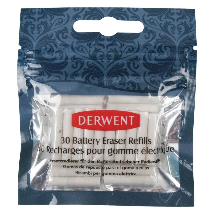 Derwent Battery Operated Eraser Refills (Pack of 30) | Jerry's Artarama