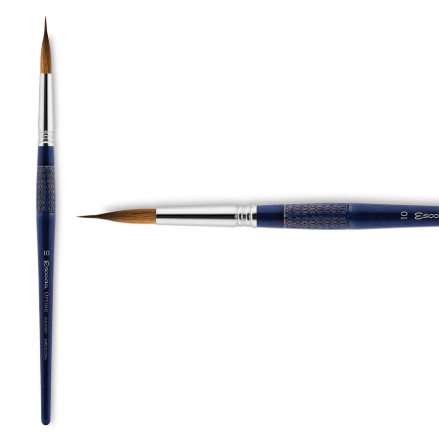 Escoda Kolinsky Reservoir Brush Series 1310 Liner #10 | Jerry's Artarama