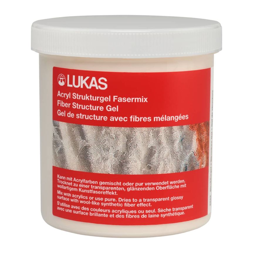 LUKAS Acrylic Medium - Fiber Structure Gel, 250ml | Jerry's Artarama