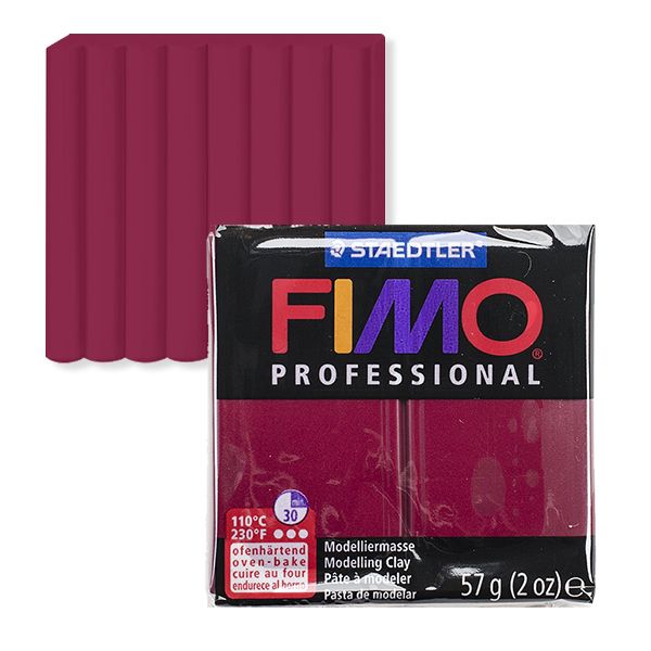 FIMO Professional Modeling Clay 2 oz - Bordeaux | Jerry's Artarama