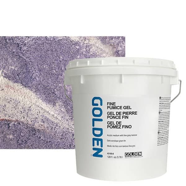 GOLDEN Acrylic Gel Mediums Pumice Gel Fine 1 Gallon | Jerry's Artarama