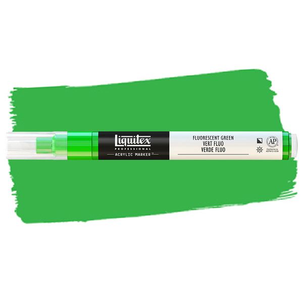 Liquitex Professional Paint Marker Fine (2mm) - Fluorescent Green ...