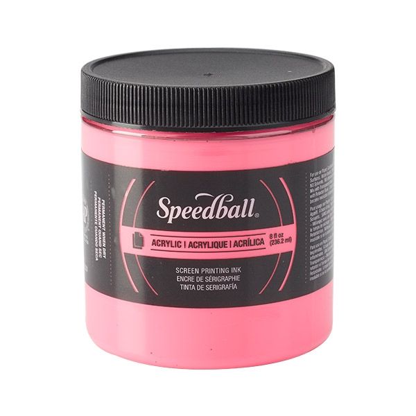 Fluorescent Hot Pink 8oz Jar Speedball Acrylic Screen Printing Ink ...