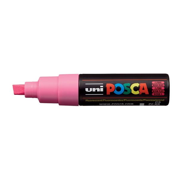 Posca Paint Marker, Fluorescent Pink, Broad Tip Marker | Jerry's Artarama