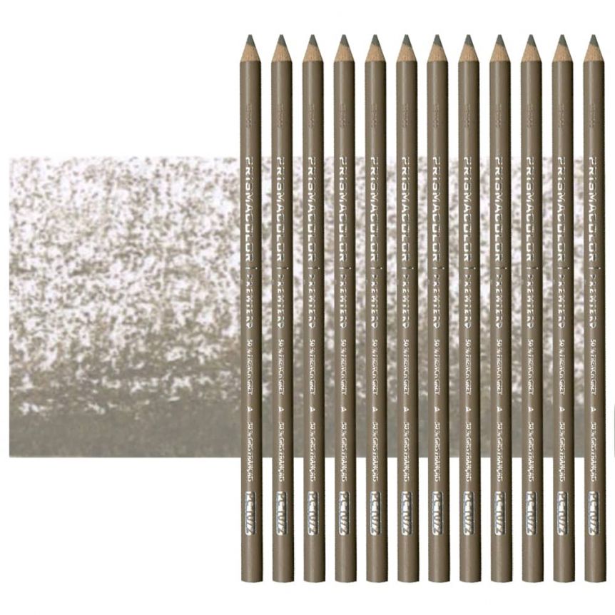 Prismacolor Premier Colored Pencil PC1072 French Gray 50% (Set of 12 ...