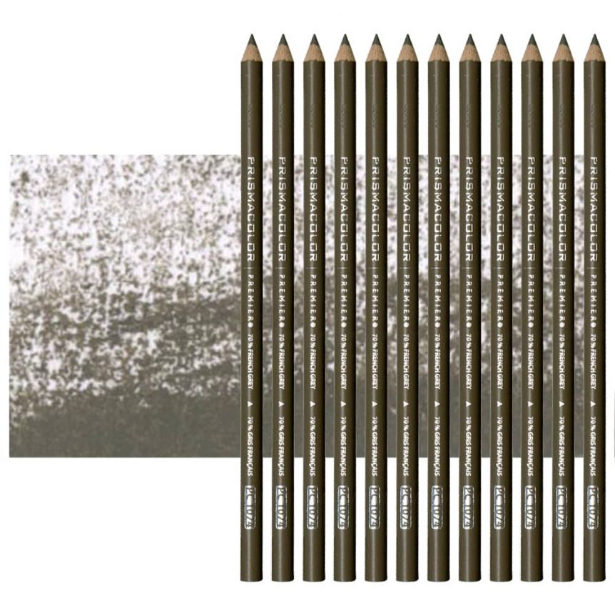 Prismacolor Premier Colored Pencil PC1074 French Gray 70% (Set of 12 ...