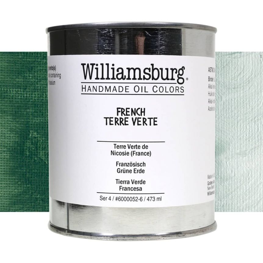 Williamsburg Handmade Oil Paint - French Terre Verte, 473ml Can | Jerry ...