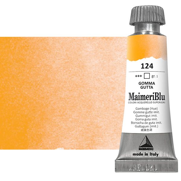 MaimeriBlu Watercolor - Gamboge (Hue), 12ml | Jerry's Artarama