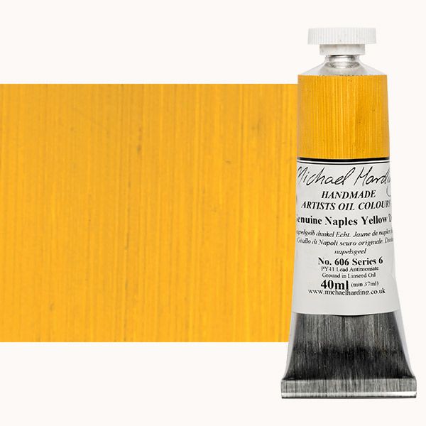 Michael Harding Oil Color - Genuine Naples Yellow Dark, 40ml Tube ...