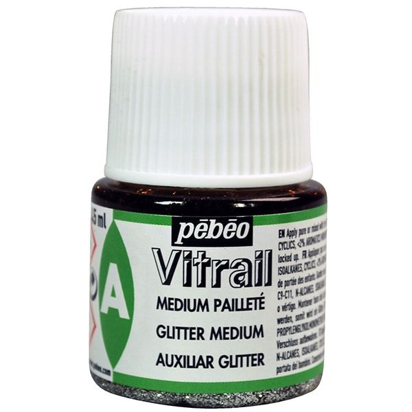 Pebeo Vitrail Color Glitter Medium 45ml | Jerry's Artarama