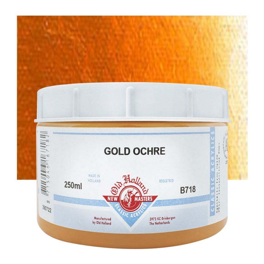 Old Holland New Masters Classic Acrylic Colors Gold Ochre 250 ml ...