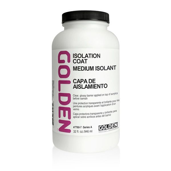 GOLDEN Acrylic Isolation Coat 32oz | Jerry's Artarama