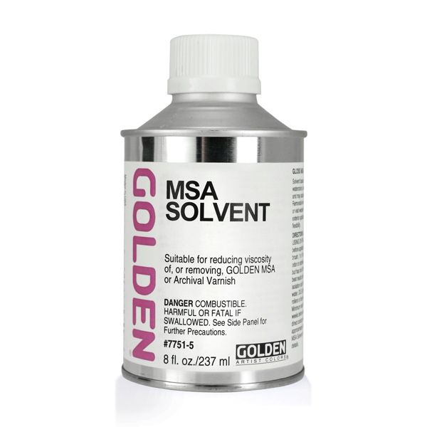 GOLDEN MSA Solvent Varnish, 8oz Can | Jerry's Artarama