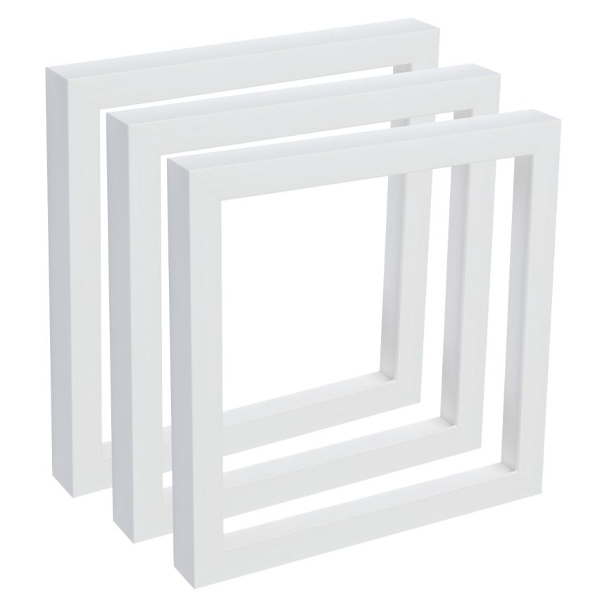 Gotham White Deep, 4"x4" Frame - 1-5/8" Deep (Box of 3) | Jerry's Artarama