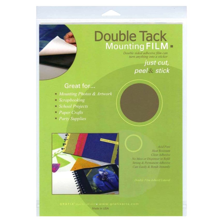 Grafix Double Tack Acid-Free Mounting Film, 24x36" (Minimum of 5 Sheets ...