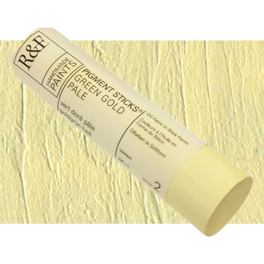R&F Pigment Stick 100ml - Green Gold Pale | Jerry's Artarama