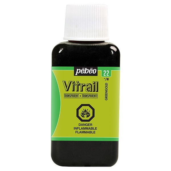 Pebeo Vitrail Color Greengold 250ml | Jerry's Artarama