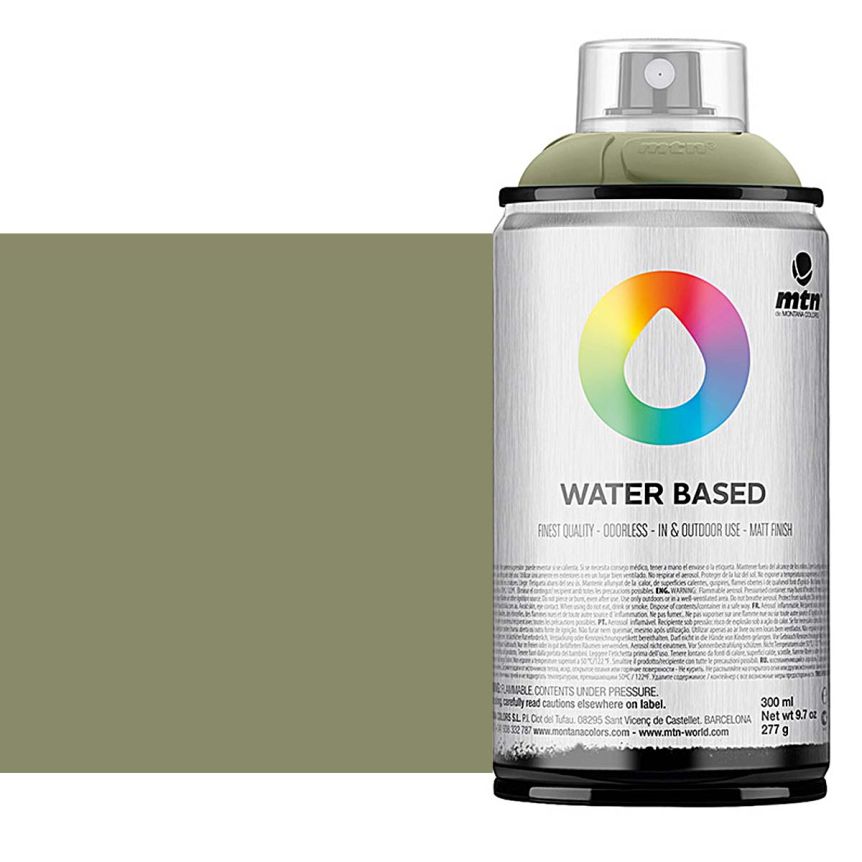 Montana Water Based Spray 300 ml Grey Green | Jerry's Artarama