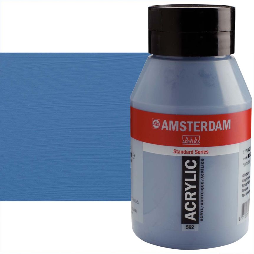 Amsterdam Standard Series Acrylic Paint - Greyish Blue, 1 Liter Jar ...