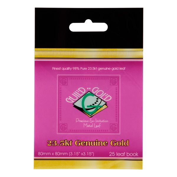 Guild-Gold 23.5kt Gold Leaf 25 Leaves | Jerry's Artarama