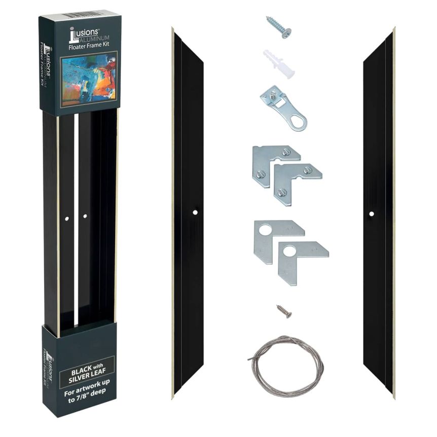 Illusions Aluminum Frame Kit Pair, 18" Black/Silver - Standard 7/8 ...