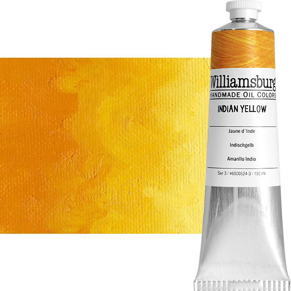 Williamsburg Handmade Oil Paint - Indian Yellow, 150ml Tube | Jerry's ...