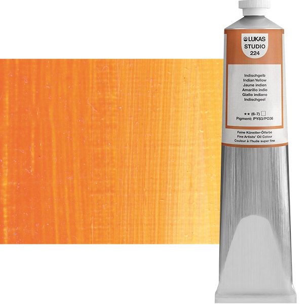 LUKAS Studio Oil Color - Indian Yellow, 200ml tube | Jerry's Artarama