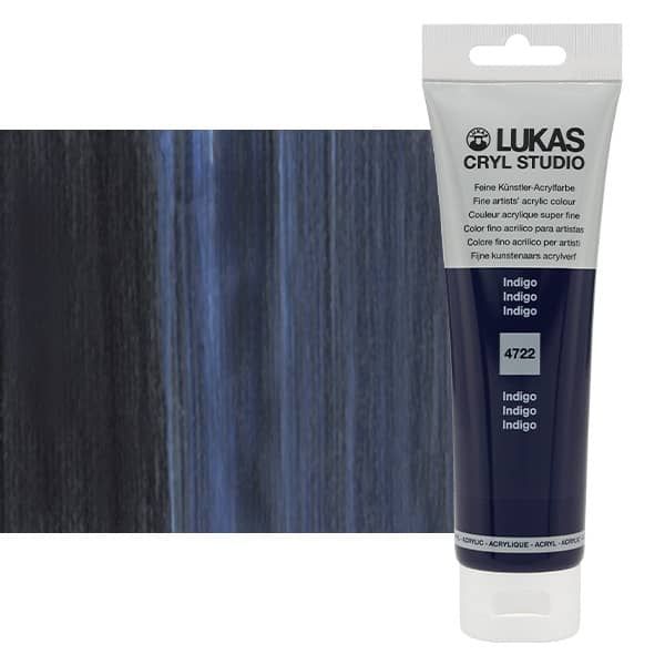 LUKAS CRYL Studio Acrylic - Indigo, 125ml Tube | Jerry's Artarama