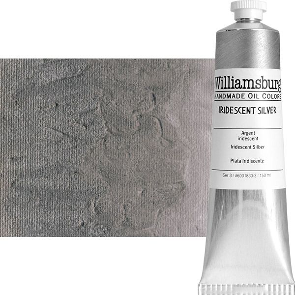 Williamsburg Handmade Oil Paint - Iridescent Silver, 150ml Tube | Jerry ...