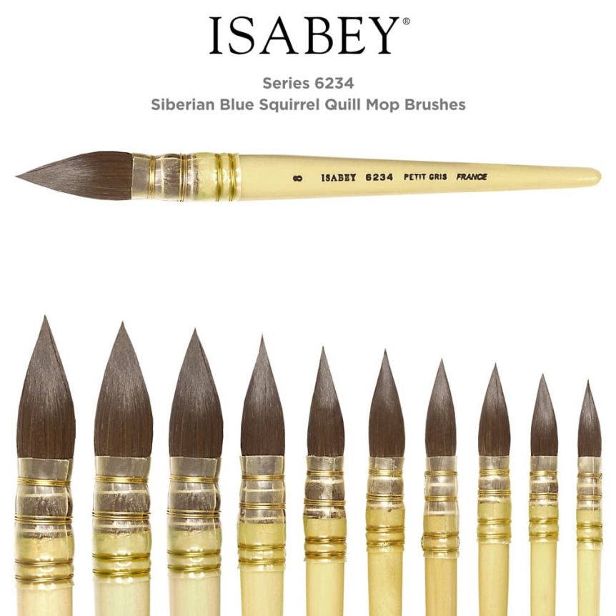 Isabey Series 6234 Brushes Siberian Blue Squirrel Quill Mop | Jerry's ...