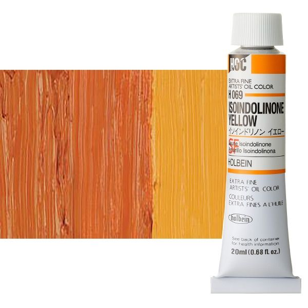 Holbein Artist Oil 20ml Tube Isoindolinone Yellow | Jerry's Artarama