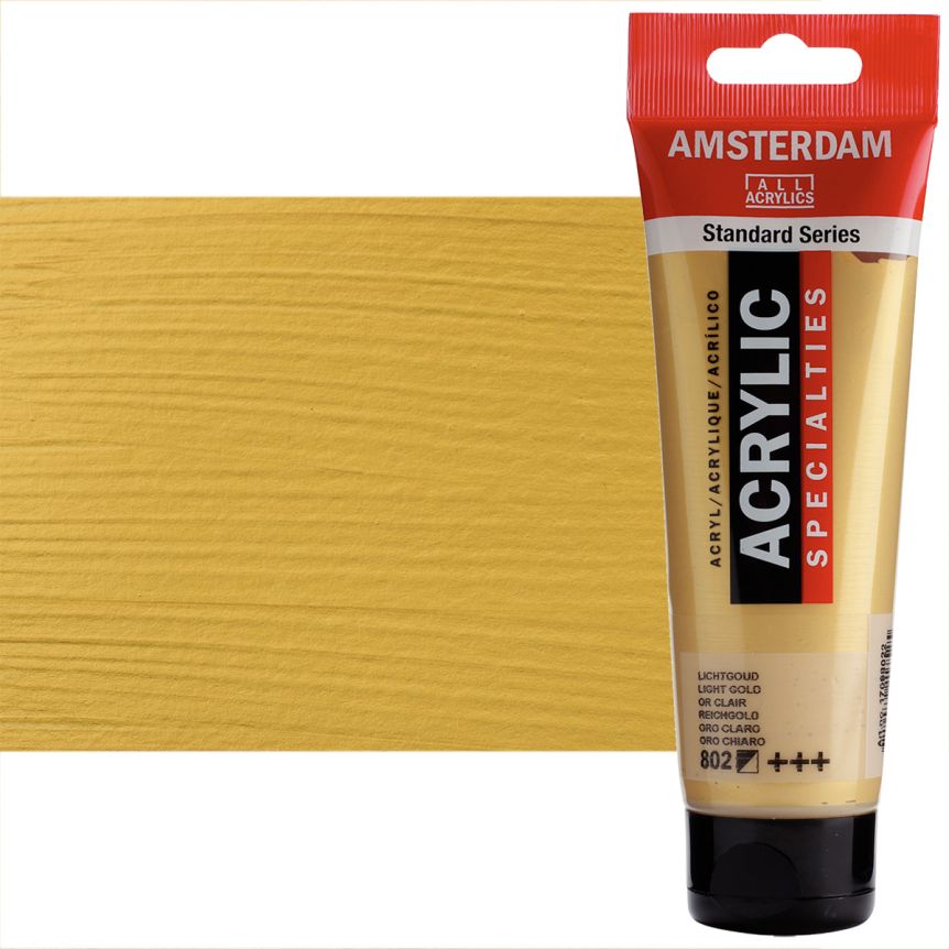 Amsterdam Standard Acrylic - Light Gold, 120ml | Jerry's Artarama