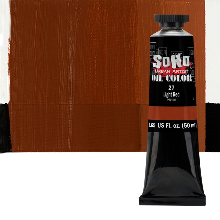 Soho Artist Oil Color Light Red, 50ml Tube | Jerry's Artarama