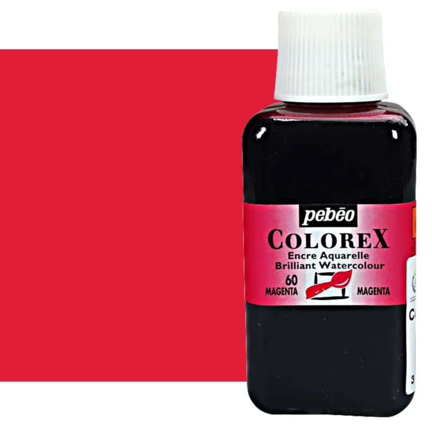 Pebeo Colorex Watercolor Ink Magenta, 250ml | Jerry's Artarama