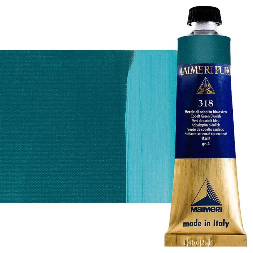 Cobalt Green Blueish 40ml Maimeri Puro Oil Color | Jerry's Artarama