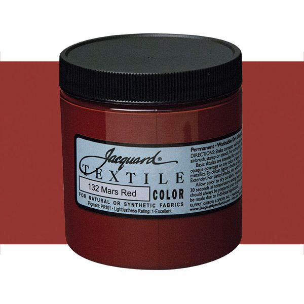 Jacquard Permanent Textile Color 8 oz. Jar - Mars Red | Jerry's Artarama
