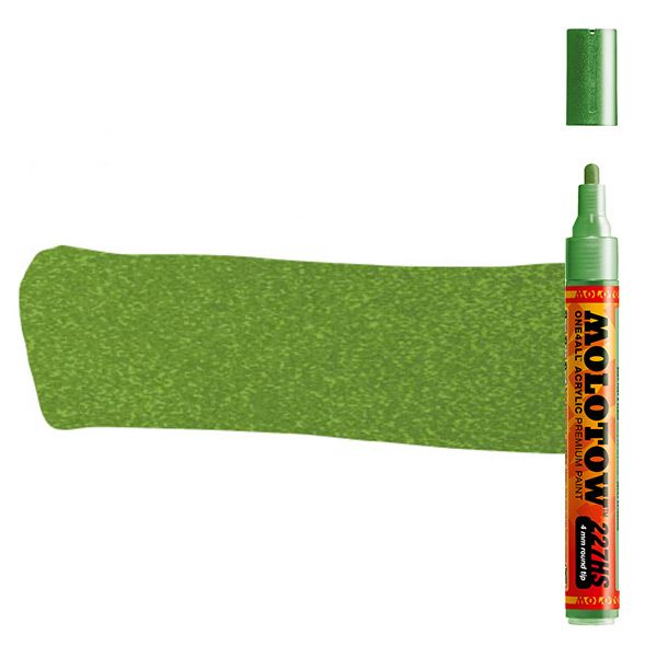 Molotow ONE4ALL 4mm Marker - Metallic Light Green | Jerry's Artarama