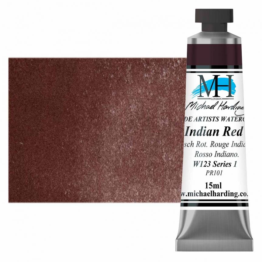 Michael Harding Watercolour - Indian Red, 15ml Tube | Jerry's Artarama