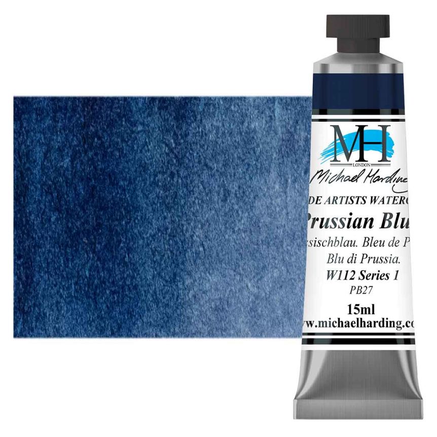Michael Harding Watercolour - Prussian Blue, 15ml Tube | Jerry's Artarama