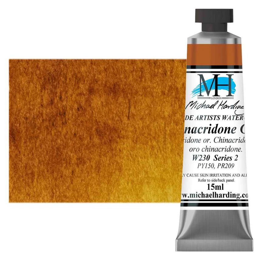 Michael Harding Watercolor - Quinacridone Gold, 15ml Tube | Jerry's ...